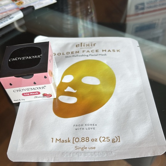 Skincare | Elixir Golden Korean Face Mask Chovemoar Propolis Lip Mask ...